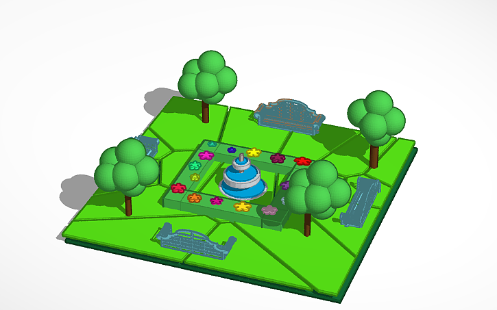 3D design BOTANICAL GARDEN - Tinkercad