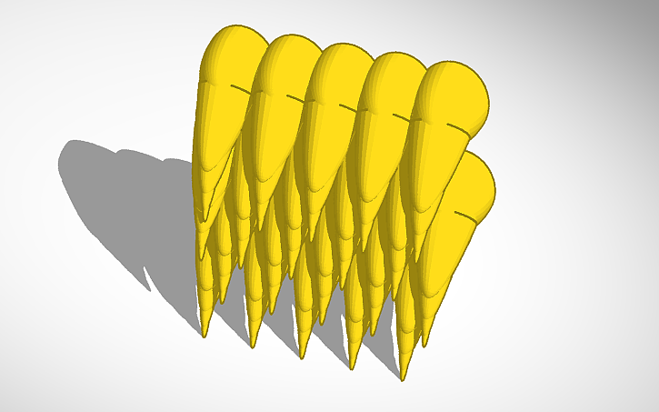 3D design Fluff/Fur texture (for GoldMour Protogen) - Tinkercad