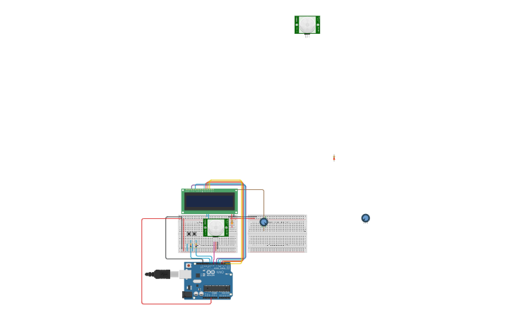 Circuit design LCD - Tinkercad