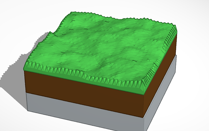 3D design Terrain - Tinkercad