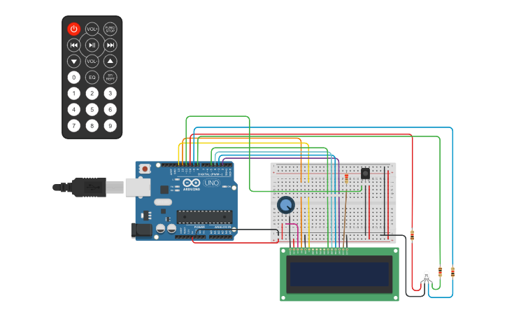 Circuit Design Projet Arduino Tinkercad