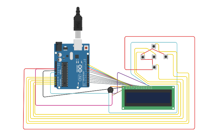 Circuit design Password Bank | Tinkercad