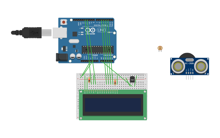 Circuit Design Sensore Temperatura Tinkercad