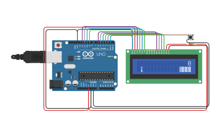 Circuit design Jumping Mini-game Dizzy - Tinkercad