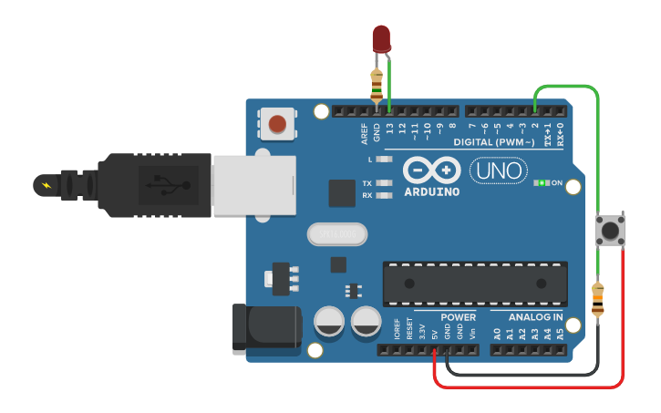 Circuit design Toggle Switch | Tinkercad
