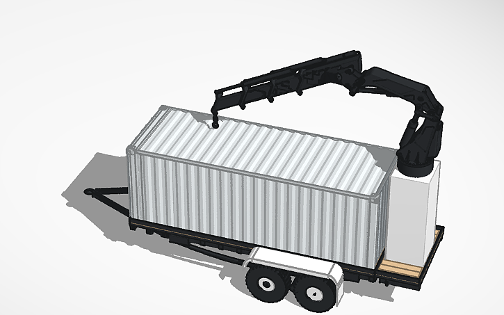 3D design Container Trailor - Tinkercad