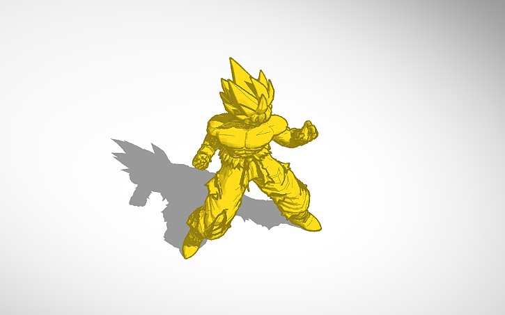 3D design Goku - Tinkercad