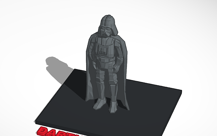 3D design Darth vader - Tinkercad