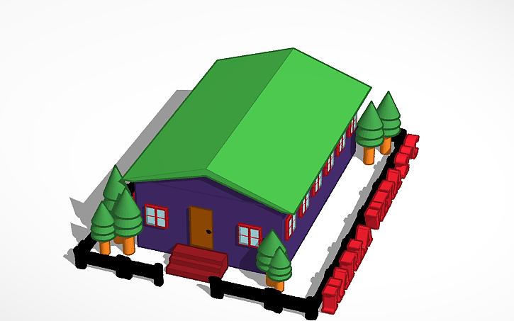 3D design Diseño de casa - Tinkercad
