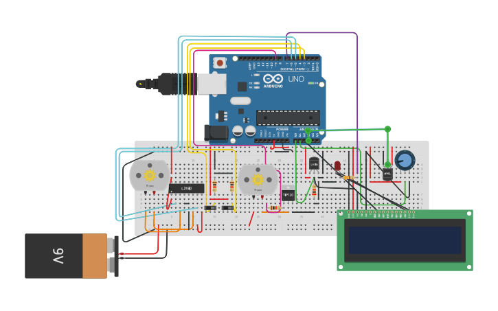Circuit design Sensor Humedad - Tinkercad