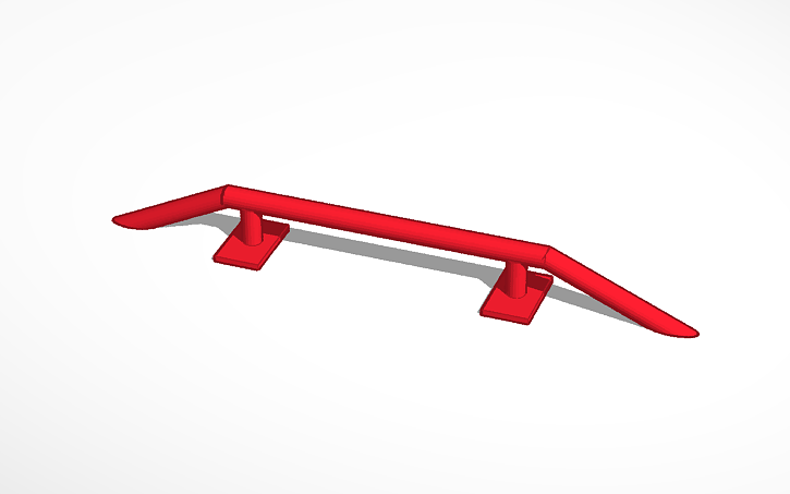 3D design Grind Rail - Tinkercad