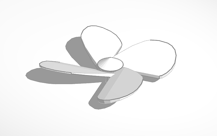 3D design Boat propeller-test one - Tinkercad