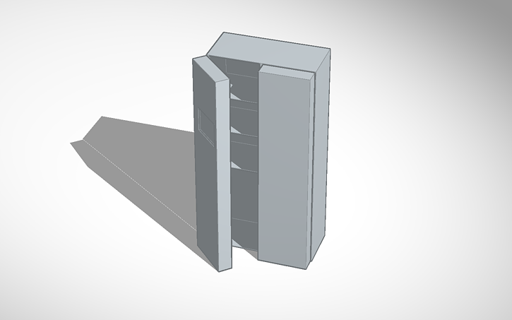 3D design refrigerator | Tinkercad