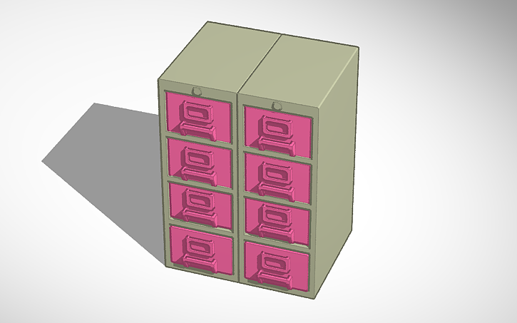 3D design filing cabinets Austin Acker | Tinkercad