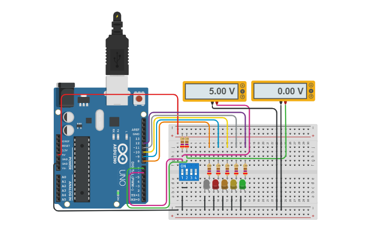 Circuit design Examen-1 | Tinkercad