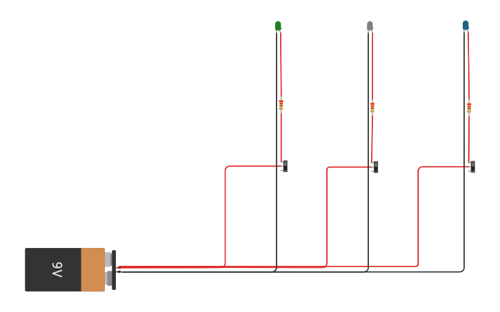 Circuit design CIRCUITO CON INTERRUPTORES - JULIO JONATHAN GARCIA TORRES - Tinkercad