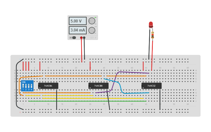 Circuit Design Using Basic Gates Tinkercad