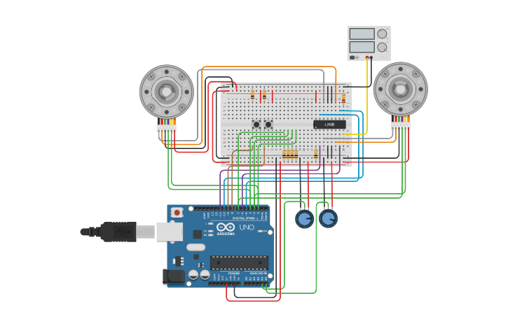 Circuit Design Copy Of Using Dc Motor With Encoder Tinkercad