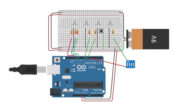 Circuit design Desafio 3. | Tinkercad