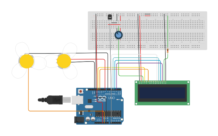 Circuit design regulador de temperatura | Tinkercad Circuit design regulador de temperatura | Tinkercad