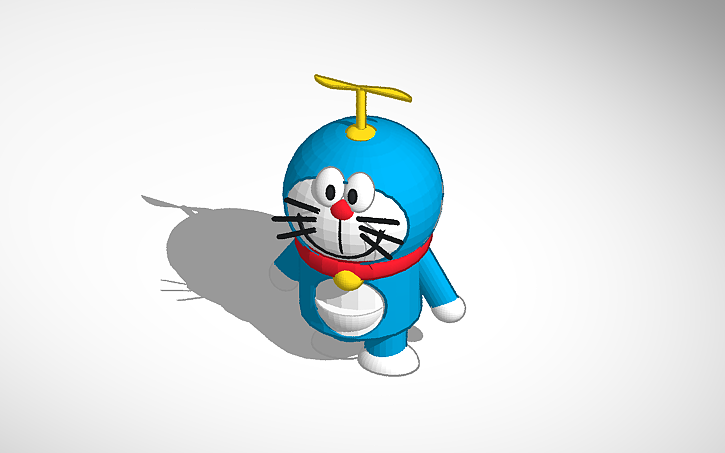 3D design Doraemon - Tinkercad