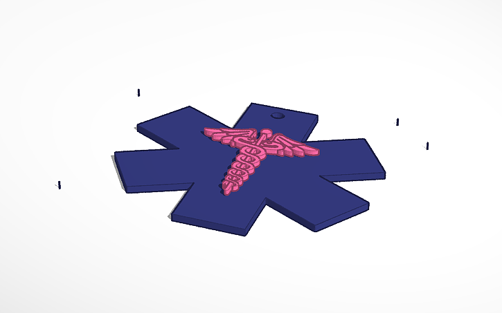 3D design Medical Logo - Tinkercad