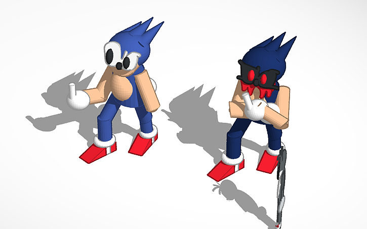 3D design omg sonic fnf - Tinkercad