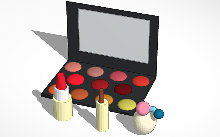 3D design Makeup Items - Tinkercad
