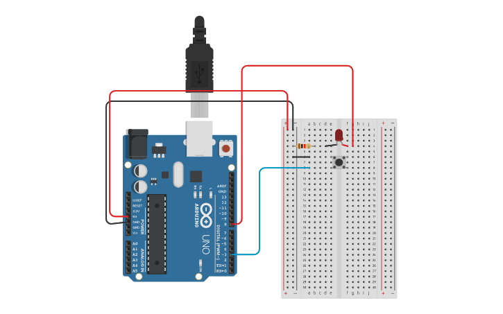 Circuit Design Internal External Interrupt Tinkercad