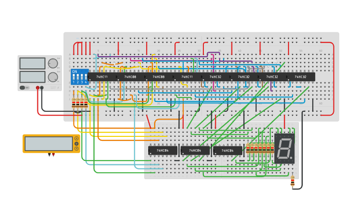 Circuit design Circuito 3, matrícula | Tinkercad