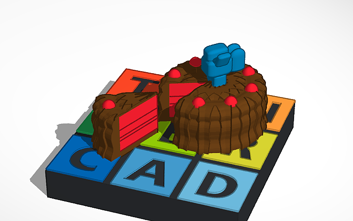 3D design CAKE - Tinkercad