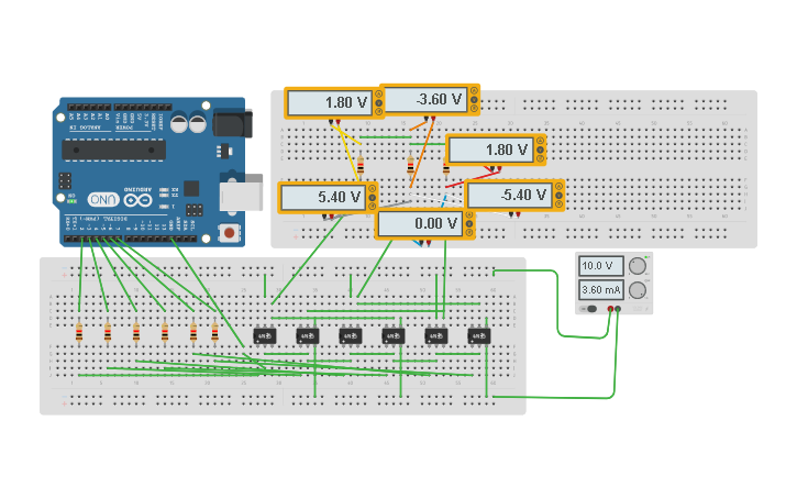 Circuit Design Copy Of Copy Of 3 Phase Arduino Only Tinkercad 3244