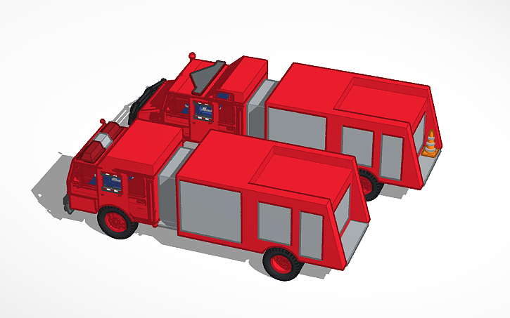 3D design fire engines - Tinkercad