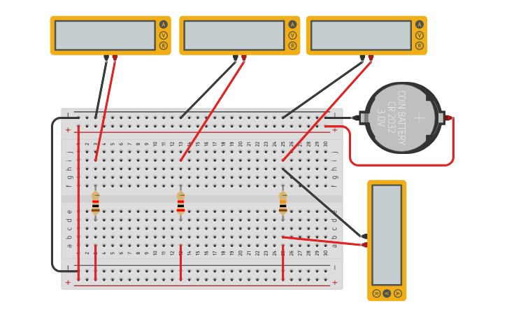 Circuit Design Parallel Circuit Different Source Tinkercad