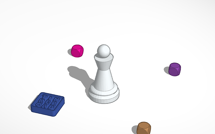 3D design Chess Pawn | Tinkercad