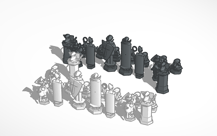 3D design chess set | Tinkercad
