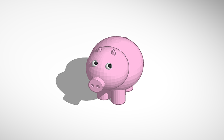 3D design Pig - Tinkercad