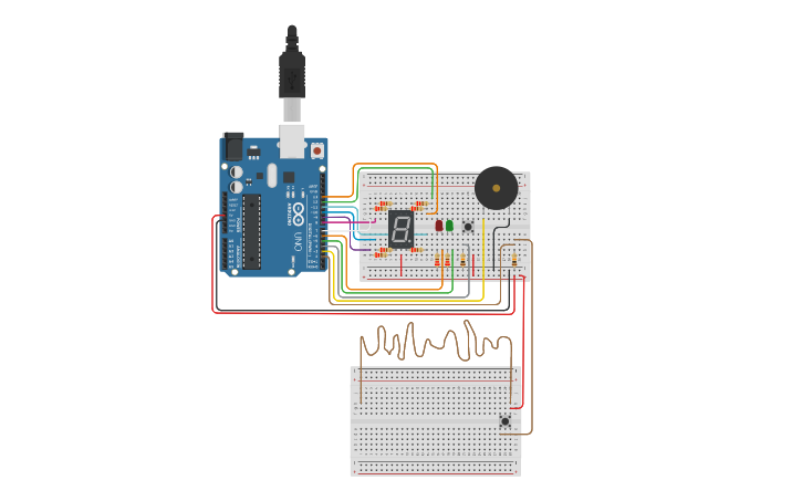 Circuit design BUZZ WIRE - Tinkercad