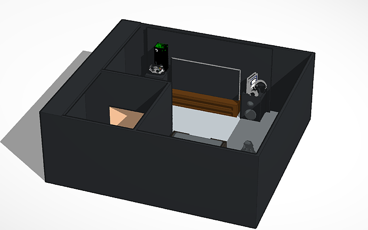 3D design GAMING ROOM - Tinkercad