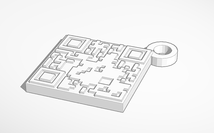 3D design keyring - Tinkercad