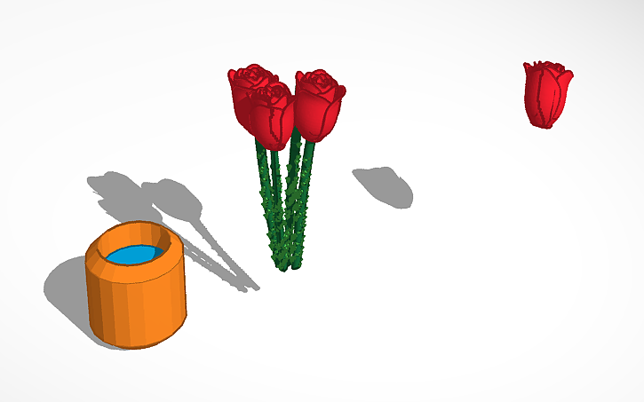 3D design Rose - Tinkercad