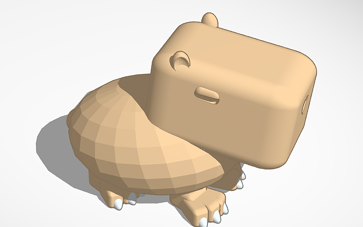 3D design capybara - Tinkercad
