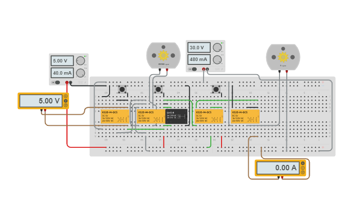 Circuit design último reles | Tinkercad