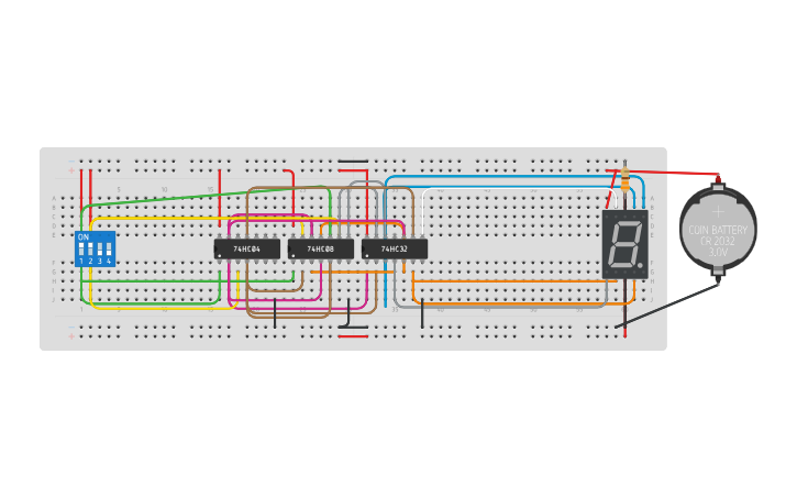 Circuit design Circuito letras | Tinkercad