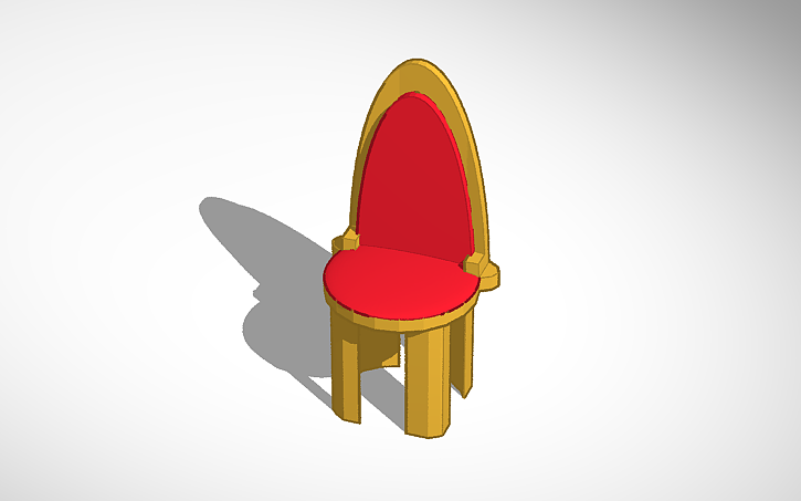 3D design chair - Tinkercad