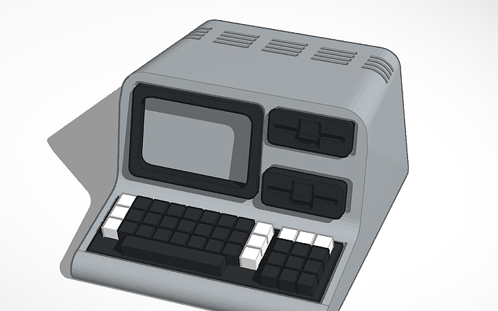 3D design TSR 80 computer - Tinkercad