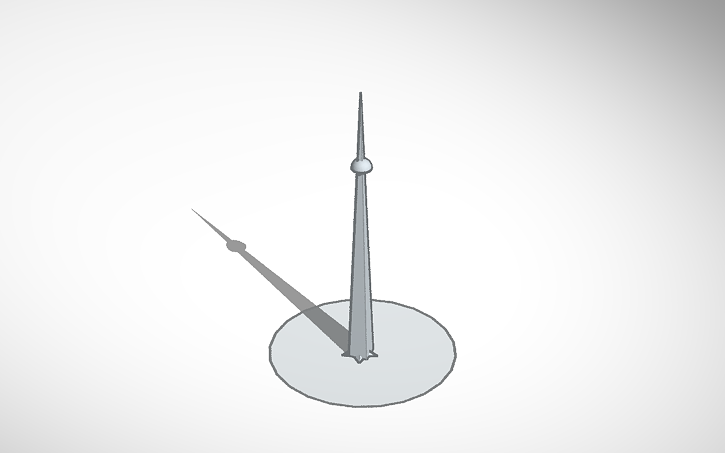 3D design CN Tower- Toronto, Canada - Tinkercad