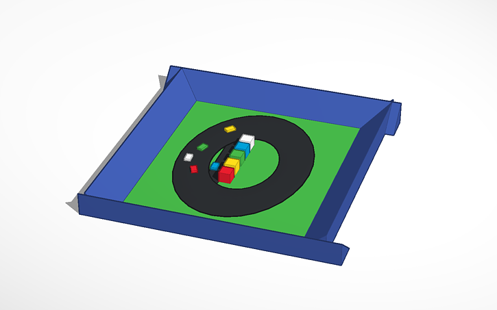 3D design Nascar racetrack | Tinkercad