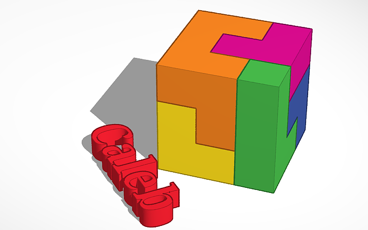 3D design puzzle cube | Tinkercad