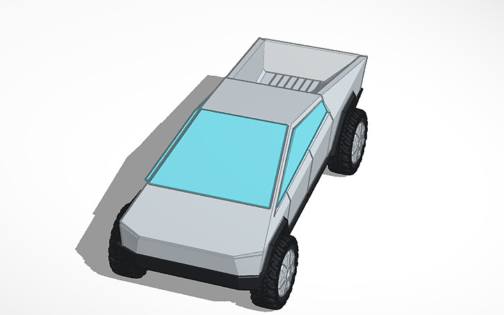 3D design Tesla Cybertruck - Tinkercad